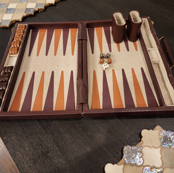 Games | Vintage Deluxe Backgammon Attache Set | Poshmark